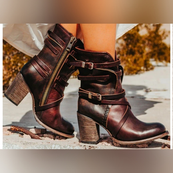 Freebird by Steven | Shoes | New Freebird Baker Wine Multi Boots Sz8 | Poshmark